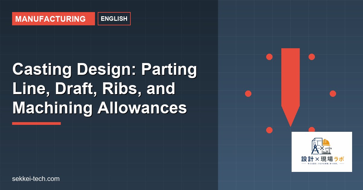 Casting Design: Parting Line, Draft, Ribs, and Machining Allowances ...